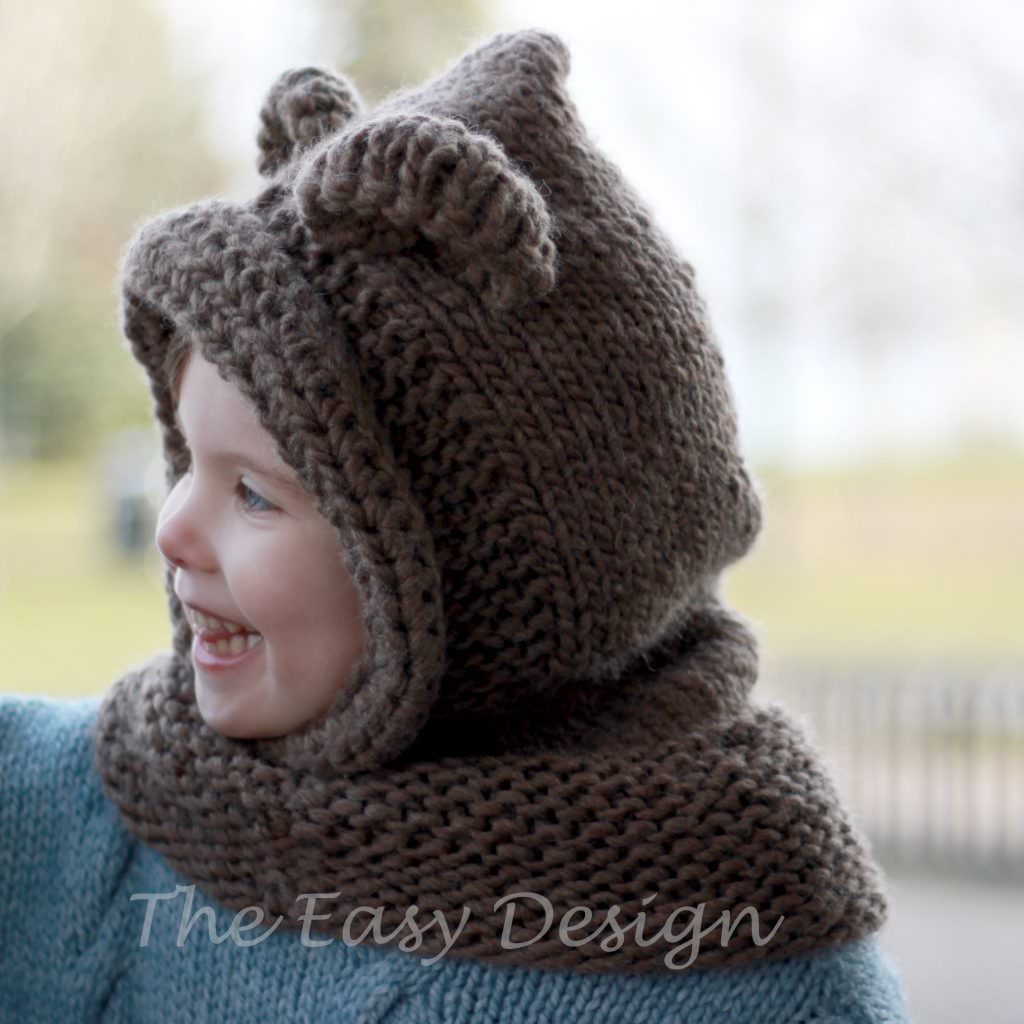 BRIAN Bear Cowl - Knitting Pattern - The Easy Design