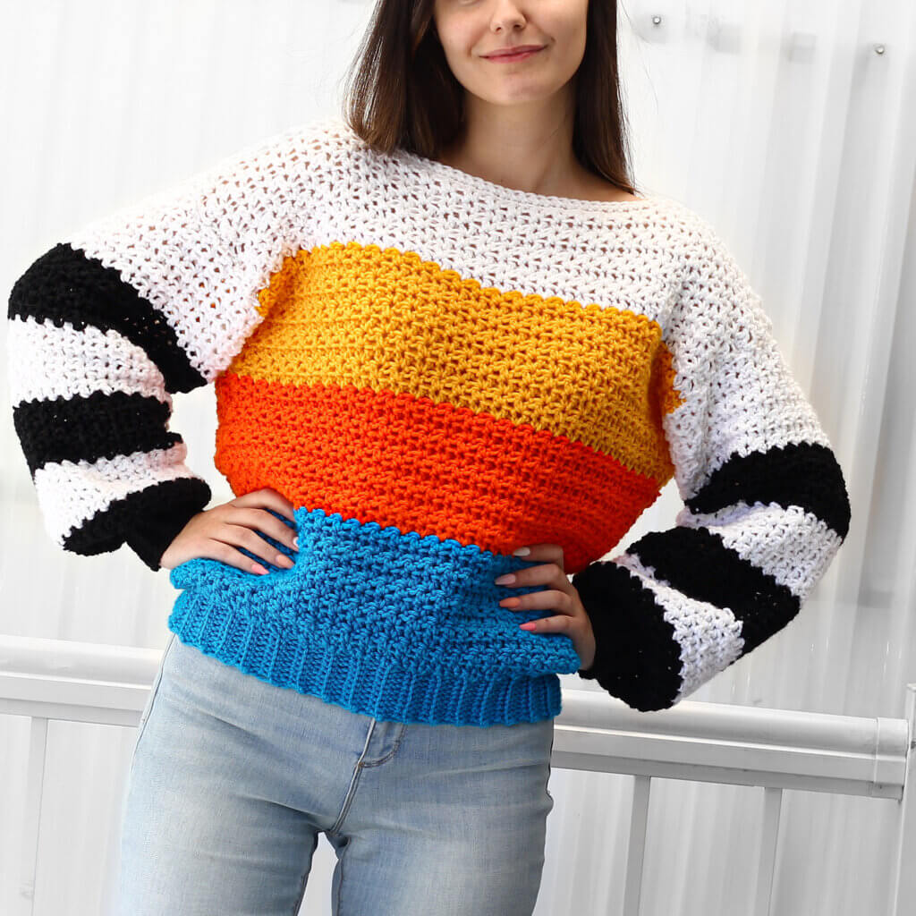 JULIA Sweater - Crochet Pattern - The Easy Design