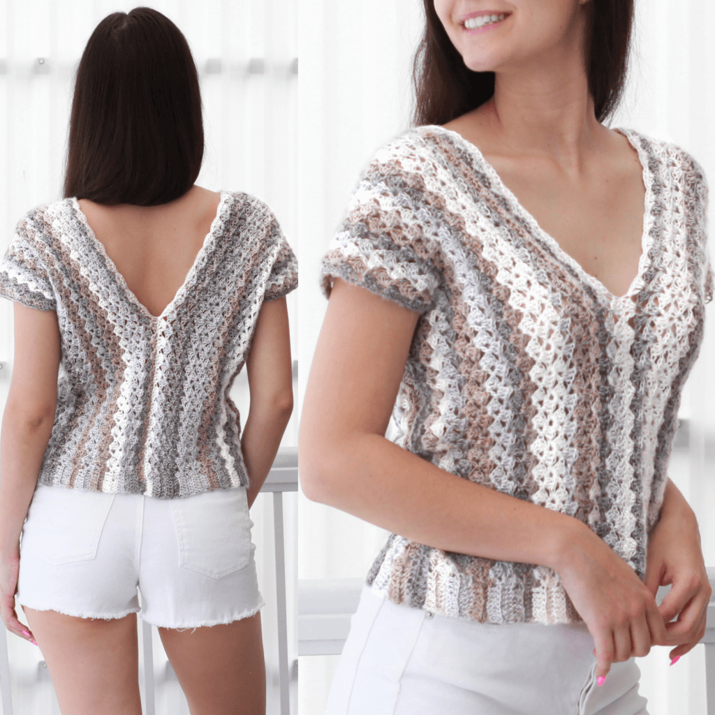 AMANDA Top - Crochet Pattern - The Easy Design