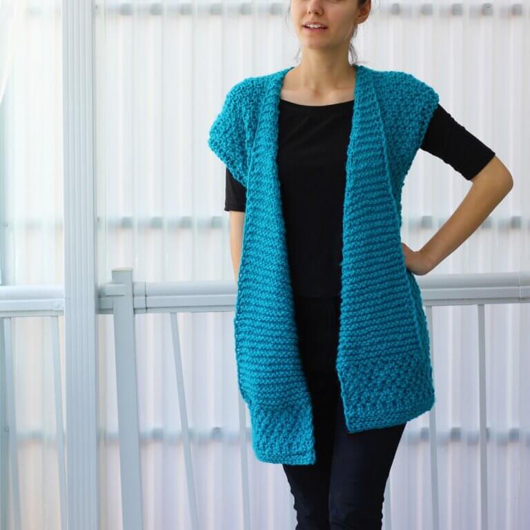 DARIA Vest - Knit Pattern - The Easy Design
