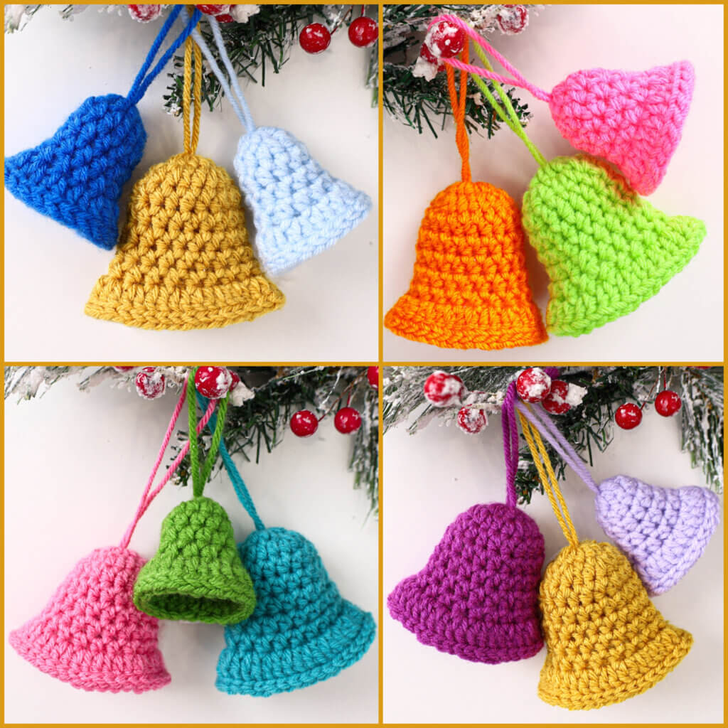 10 minutes Christmas Bells - Crochet pattern - The Easy Design